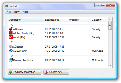 Automatically update setup packages with Ketarin